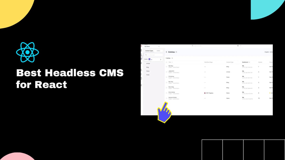 6 Best Headless CMS for React [2023] ⚛️ - Josip Miskovic